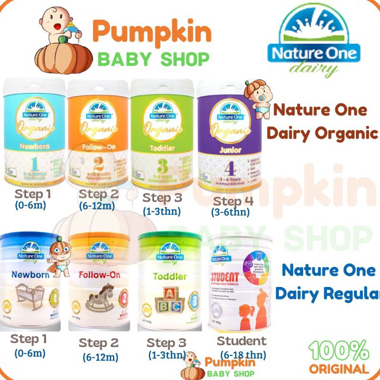 Jual Motif Terkini Nature One Dairy Organic Formula Milk Step 1-4 ...