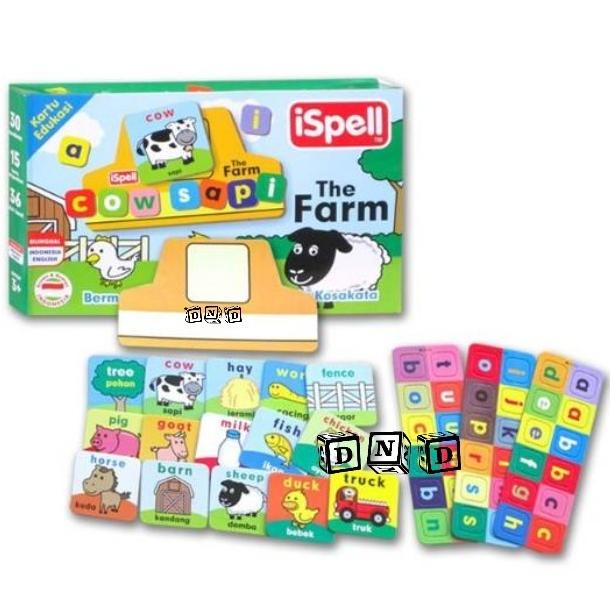 Jual Mainan Edukatif / Edukasi Anak - Ispell The Farm Hewan Ternak Animal | Shopee Indonesia