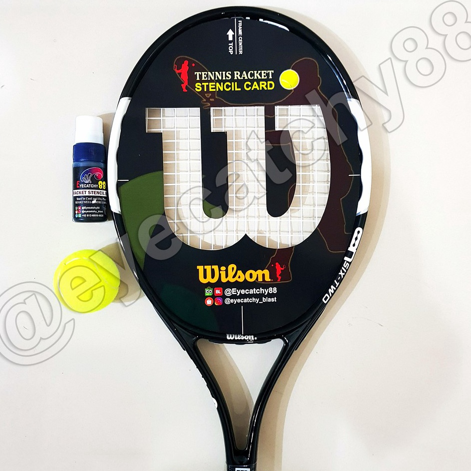 Jual [KODE PRODUK 8HA7N8571] Stencil Card Raket Tenis/Logo Raket Tennis ...