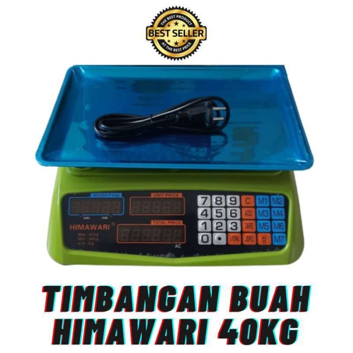 Jual Timbangan Buah Laundry DIGITAL 40 KG / Timbangan Duduk Digital 40kg | Shopee Indonesia