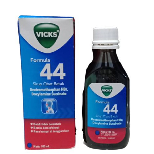 Jual Vicks Formula 44 Dewasa Meringankan Batuk Tidak Berdahak (100 ml ...