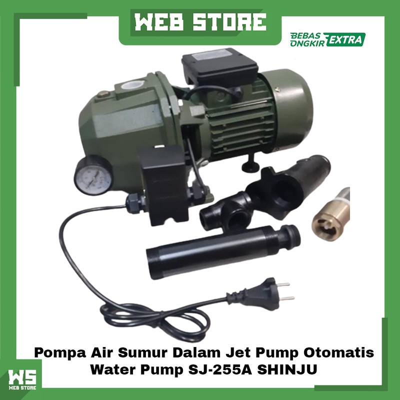 Jual Pompa Air Sumur Dalam Jet Pump Otomatis Water Pump SJ-255A SHINJU | Shopee Indonesia
