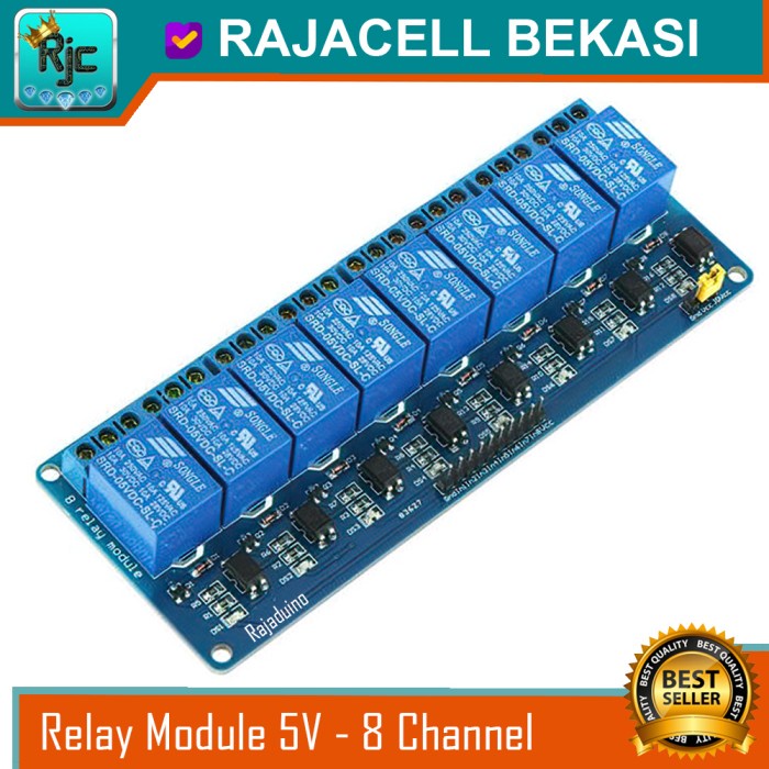 Jual Terlaris Relay Module 8 Channel 5V For Arduinoo ( Best Quality ...