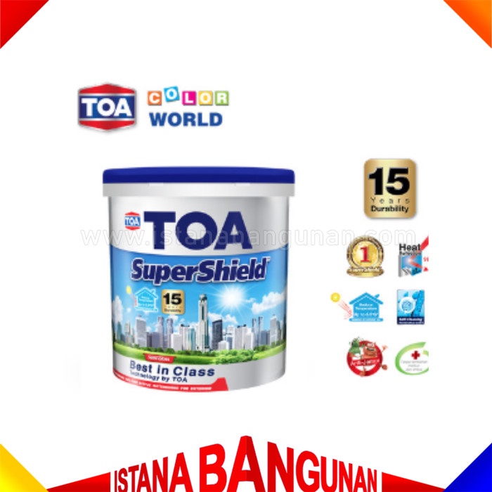 Jual CAT TEMBOK TOA SUPERSHIELD 2,5 LITER CAT TINTING EXTERIOR SEMI ...