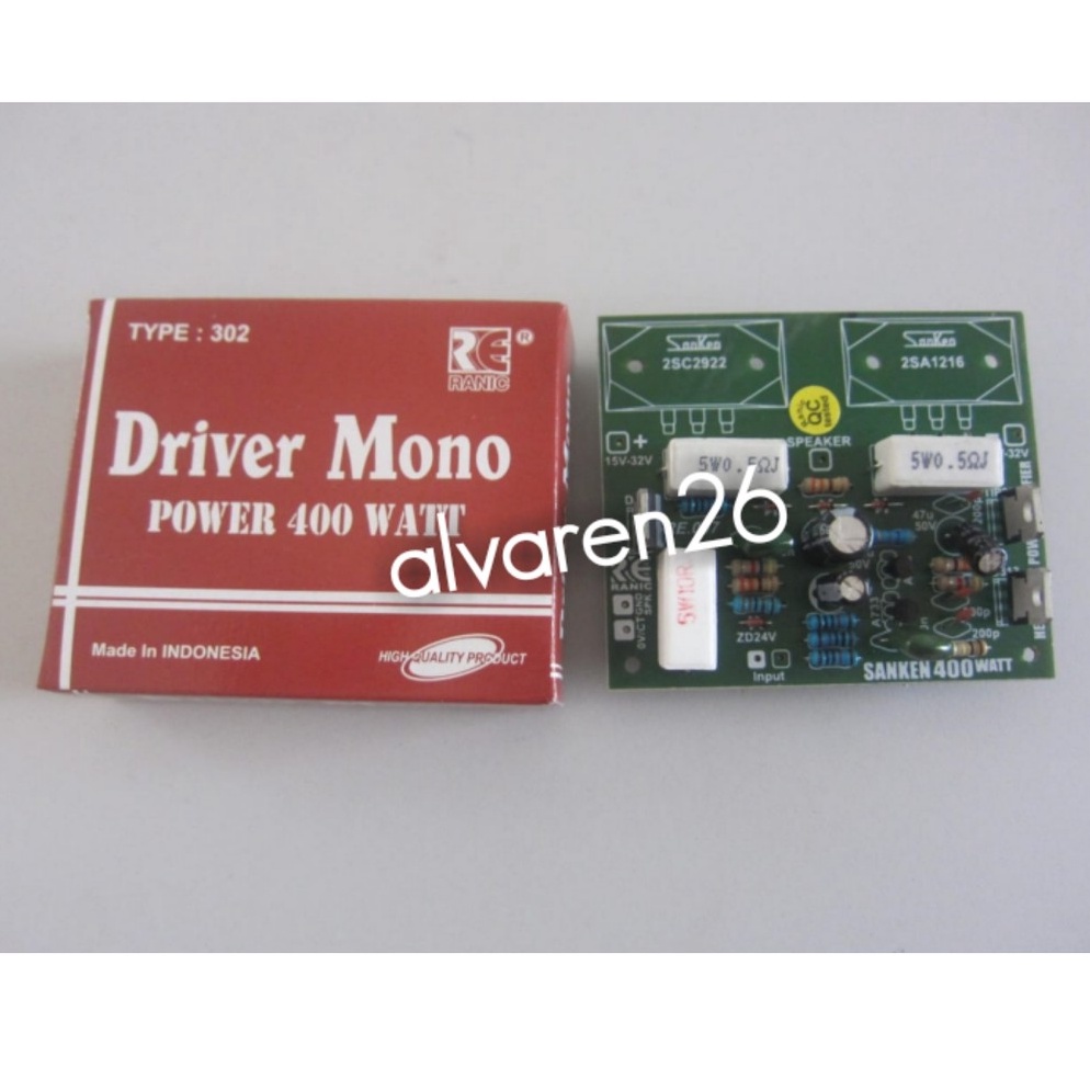 Jual Keluaran Terbaru.. Kit Driver Power Amplifier Sanken Mono Safari 400 Watt FC8 | Shopee ...