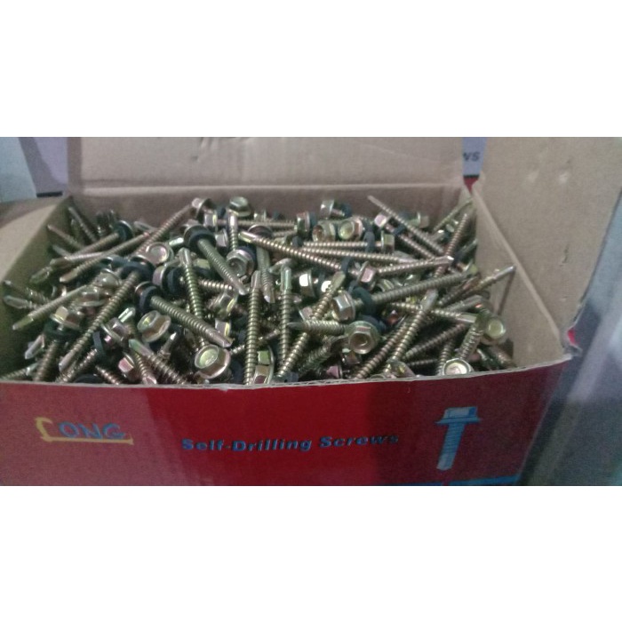 Jual Baut Roofing / Scrup Baja Ringan 12x50 (300pcs) | Shopee Indonesia