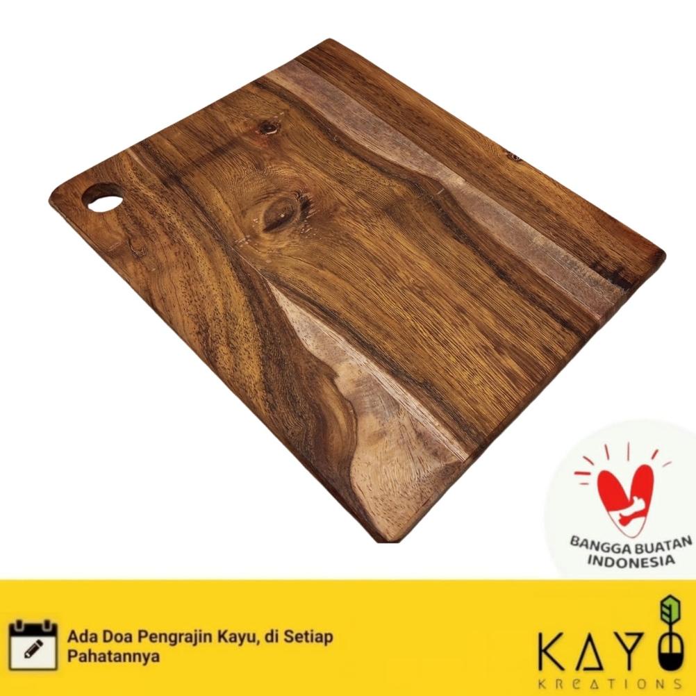 Jual Talenan Persegi 30X25Cm Kayu Sono Kembang Cutting Board Alas Iris ...