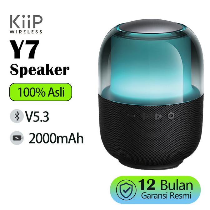 Jual KiiP Wireless Y7 Bluetooth Speaker Portable TWS RGB LED HIFI SOUND | Shopee Indonesia