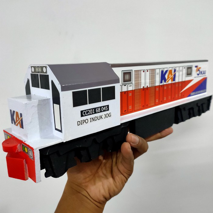 Jual MUST HAVE!! MINIATUR KERETA API LOKOMOTIF CC 201 LIVERY BARU DAN ...