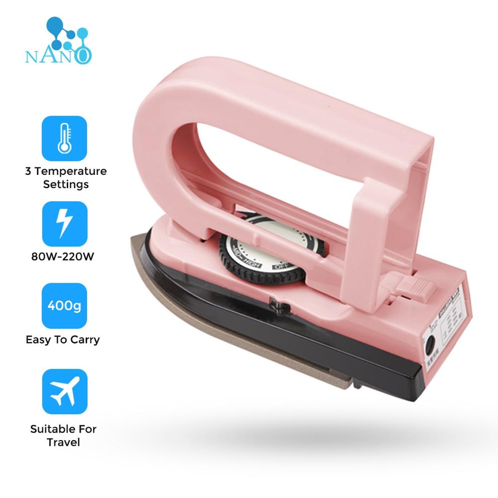 Jual Viral Nano Care Mini Travel Dry Iron, Detachable Handle Setrika ...