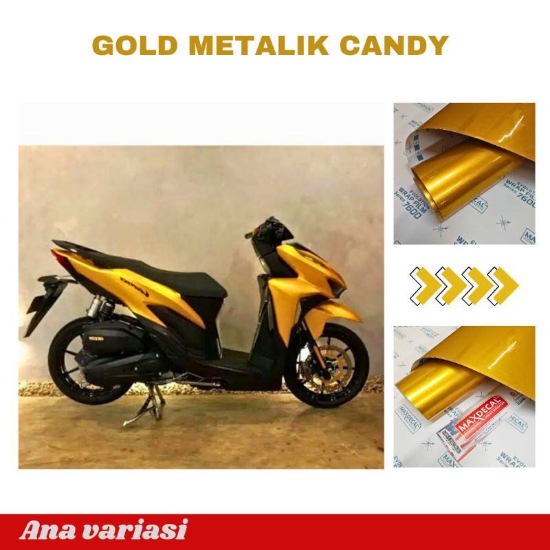 Jual skotlet motor gold metalik candy skotlet mobil gold metalik candy ...