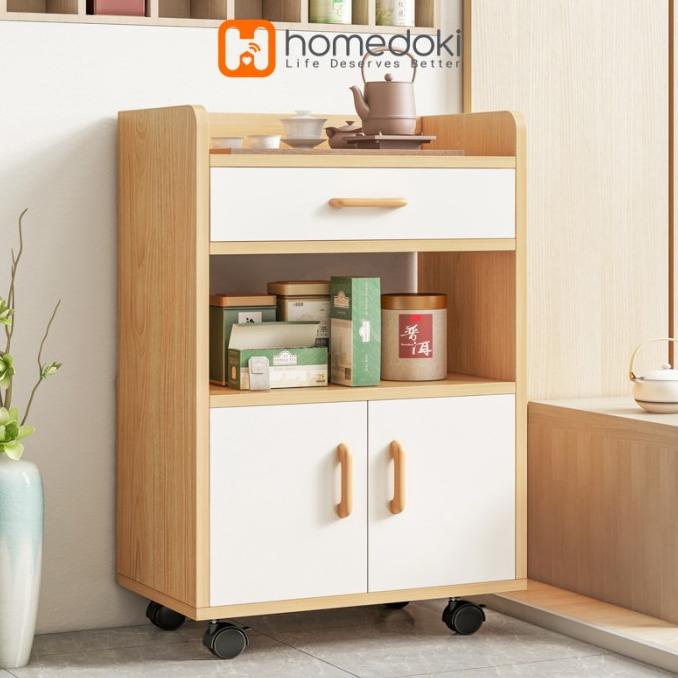 Jual Lemari Laci Kayu / Rak Laci Penyimpanan Minimalis Dapur Kayu ...