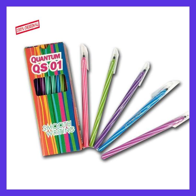 Jual Pulpen Bolpen Bolpoint Quantum QS-01 murah | Shopee Indonesia