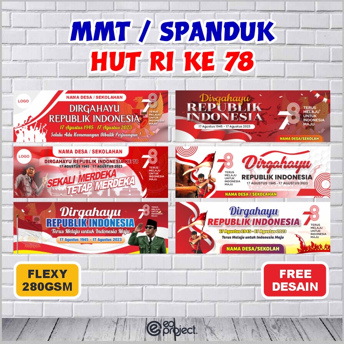 Jual UA1 PROMO HUT RI CETAK MMT / BANNER / SPANDUK / BACKDROP HUT RI KE ...