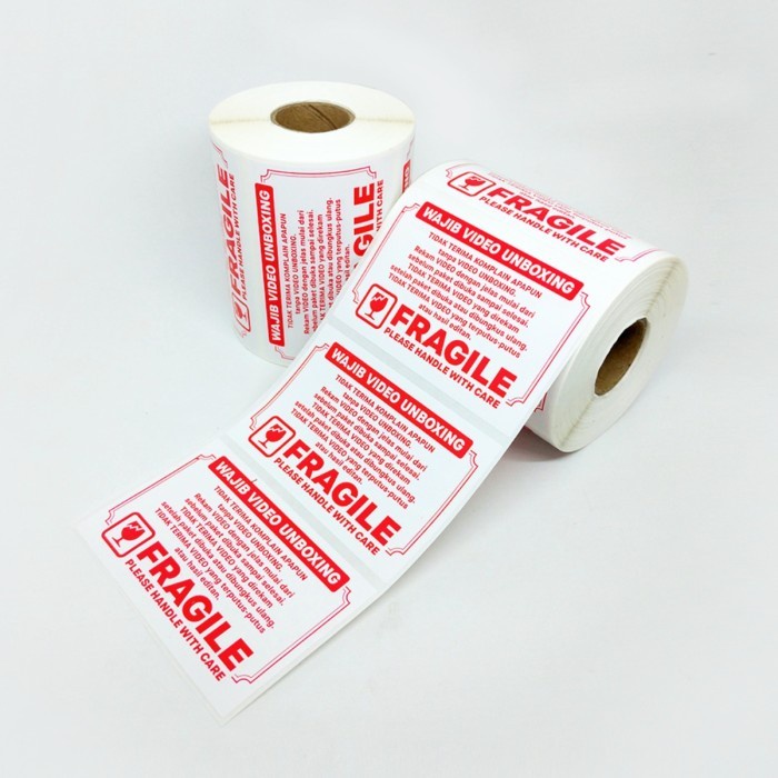 Jual Stiker Label Fragile Stier Wajib Video Unboxing 8 X 5 Cm Isi 500 ... Jual Stiker Label Fragile Stier Wajib Video Unboxing 8 X 5 Cm Isi 500 ...