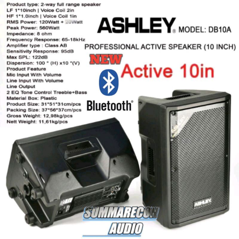 Jual Speaker Aktif Ashley DB 10A Original 10 inch Harga Satuan New ...