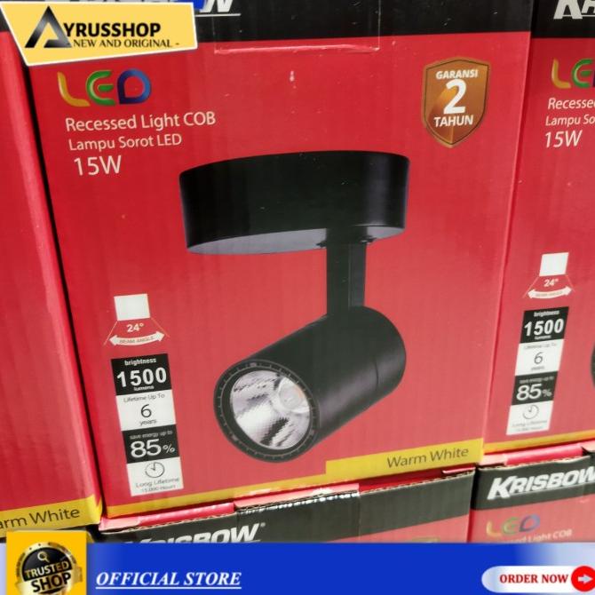 Jual !!!!!!] Krisbow Lampu Sorot LED 15W Gantung/Plafon/Tembok/Track ...