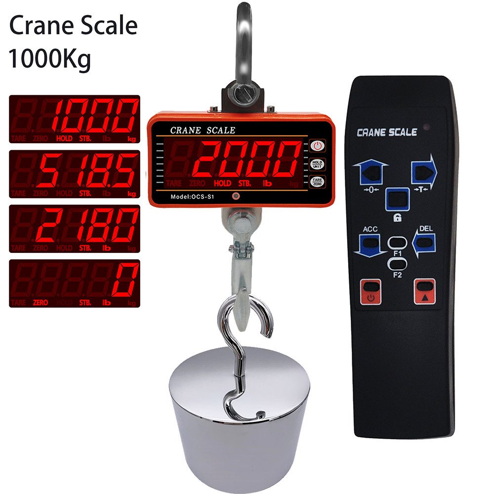 Jual &Digital Crane Scale 500kg 1000kg Hook Scales Heavy Duty Hanging ...
