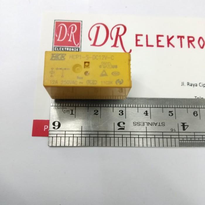 Jual Relay 12 volt 10 ampere 5 pin kuning kaki ukuran besar merk HKE ...