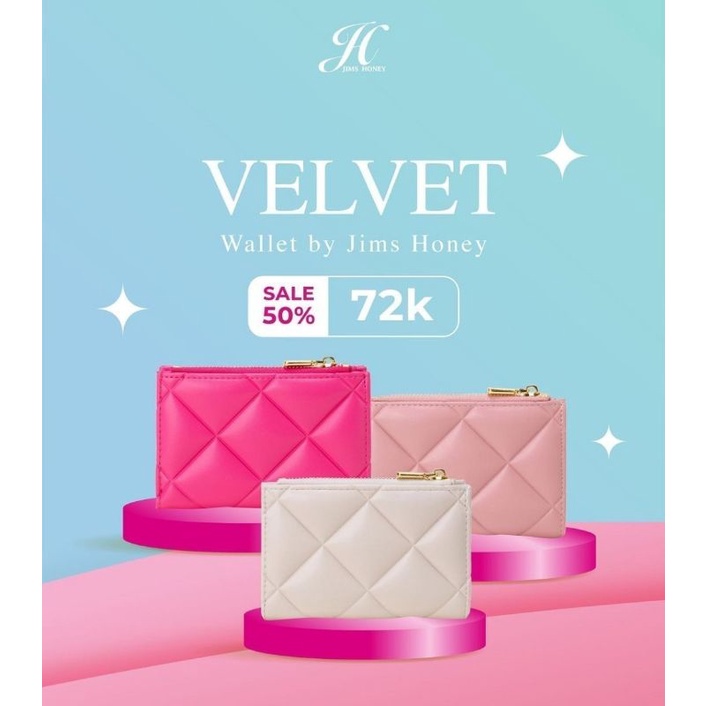 Jual VELVET WALLET JIMS HONEY | Shopee Indonesia