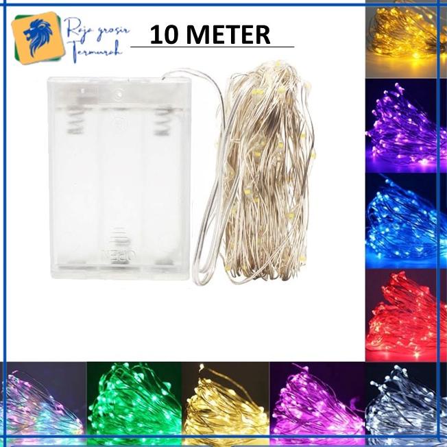 Jual Lampu Tumblr Kawat Mini 10 Meter 100 LED Lampu Hias Tumbler ...
