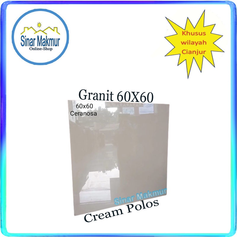 Jual Granit Lantai 60x60 Ceranosa Cream Ivory (CERANOSA) | Shopee Indonesia