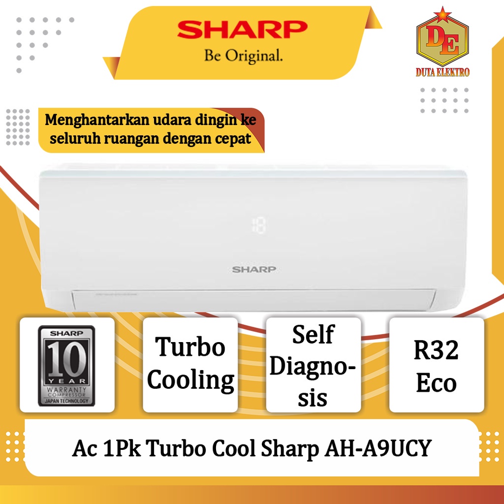 Jual Ac 1Pk Turbo Cool Sharp AH-A9UCY | Shopee Indonesia