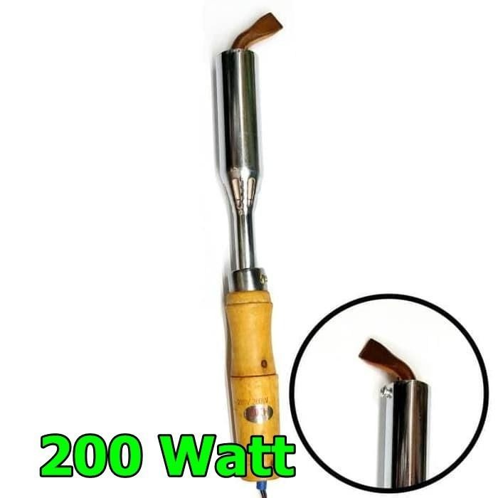 Jual SOLDER LISTRIK GAGANG KAYU ALAT PATRI 200W 200 WATT | Shopee Indonesia