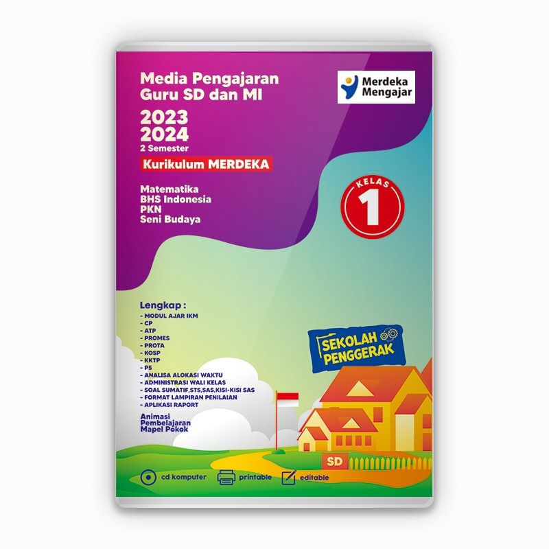 Jual CD RPP PERANGKAT PEMBELAJARAN SD/MI KELAS 1 SEMESTER 1 DAN 2 KURIKULUM MERDEKA TERBARU ...