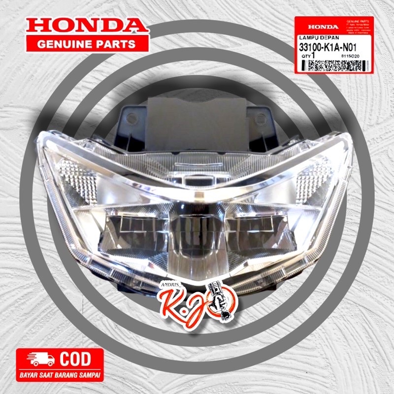 Jual Lampu Depan / Reflektor / Headlight Honda Beat Led 2020 Beat ...