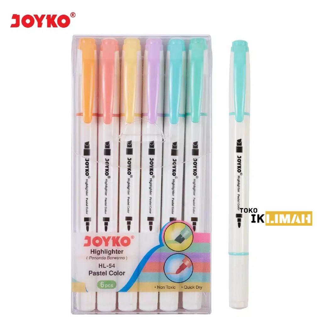 Jual Promo Highlighter Joyko Hl-54 Pastel Colour 6 Warna / Penanda ...