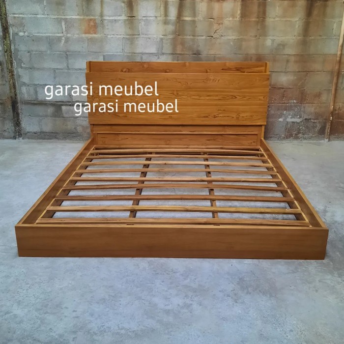 Jual BED DIPAN TEMPAT TIDUR MINIMALIS MODERN RETRO KAYU JATI JEPARA ...
