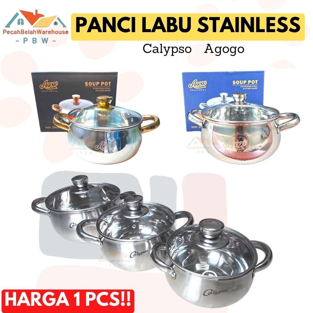 Jual Panci Stainless Calypso 1,7L 2,4L 2,9L / Panci Labu Stainless ...
