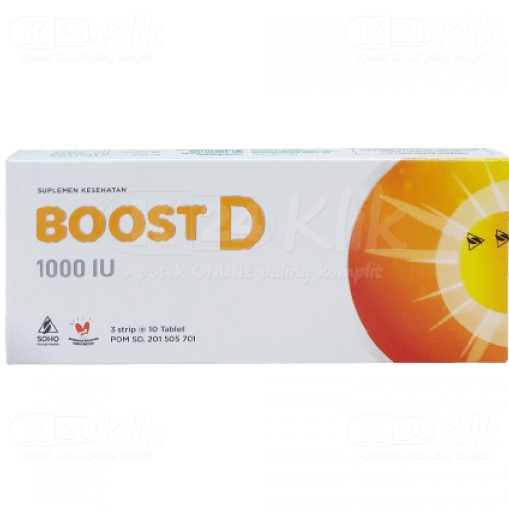 Jual Suplemen Vitamin D Boost D 1000IU Strip 10 Tablet | Shopee Indonesia