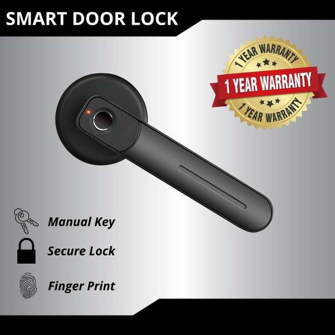 Jual SMART DOOR LOCK FINGERPRINT DAN KUNCI MANUAL TANPA APLIKASI SIMPLE ...