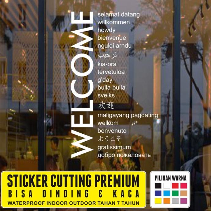 Jual Best Seller Wall Stiker Welcome Multi Bahasa Sticker Dinding ...