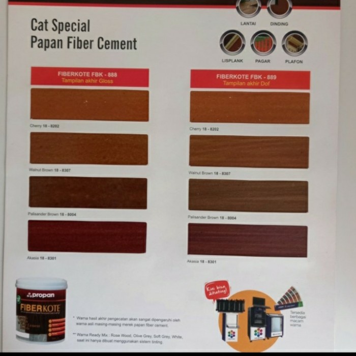 Jual MUST HAVE!! CAT FIBERSEMEN GRC 1 LITER / CAT PROPAN WALNUT DOF ...