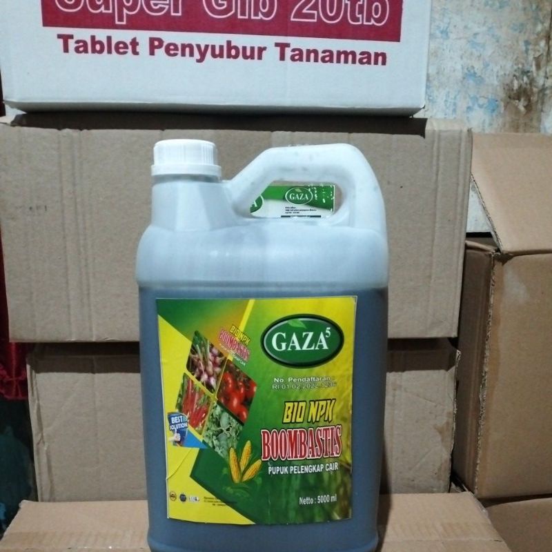 Jual NPK GAZA BOOMBASTIS CAIR Kemasan 5 Liter nutrisi makro mikro ...