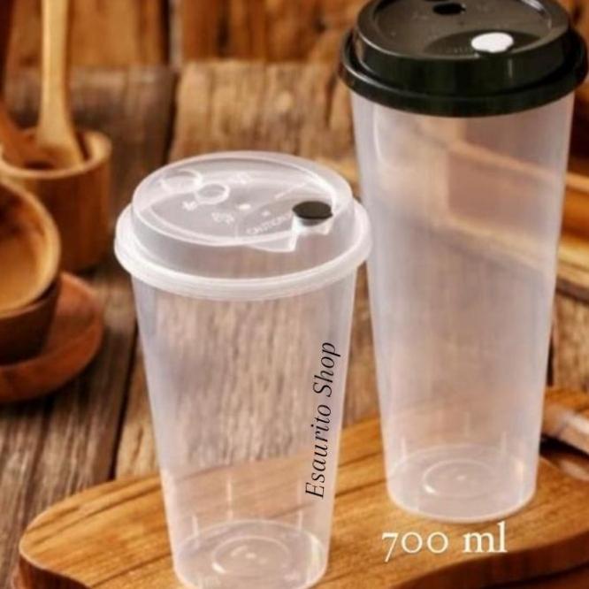 Jual Sale Gelas Plastik Boba / Cup Pp Injection Ml 16 Oz ( Cup+Lid ...