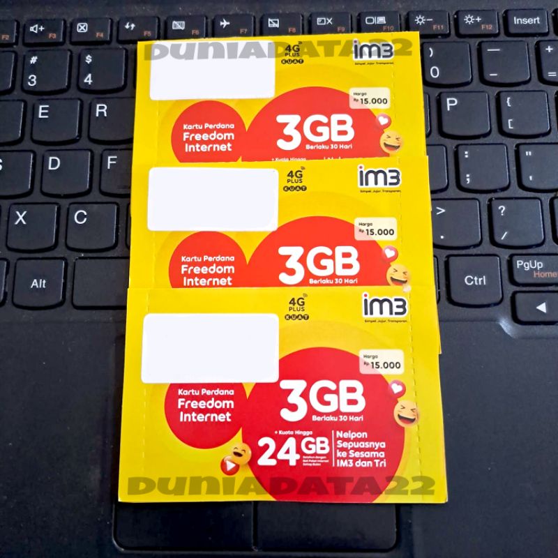 Jual KARTU INDOSAT 3GB/ 6GB/ 9GB/ 16GB NASIONAL/ 0K NASIONAL IM3 ISAT KUOTA DATA INTERNET ...