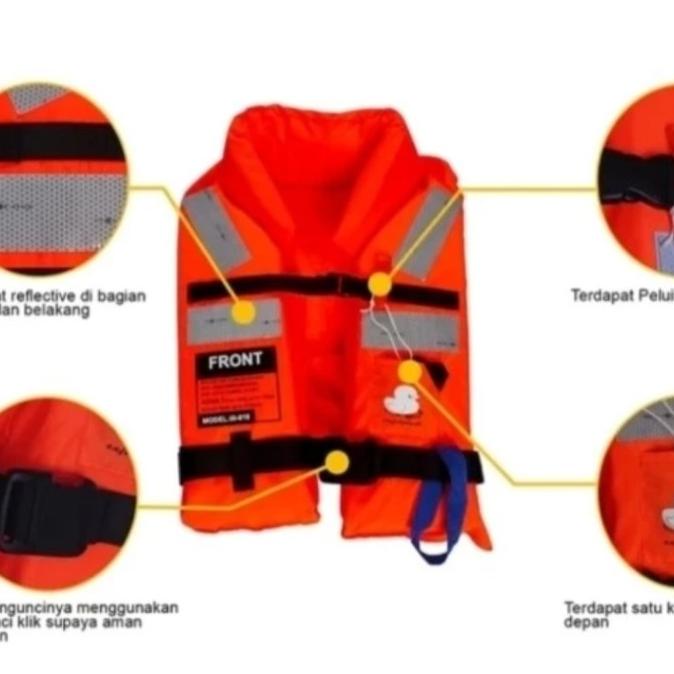 Jual Pelampung Life Jacket Front Emergency Rescue Safety Duck Iii-019 ...