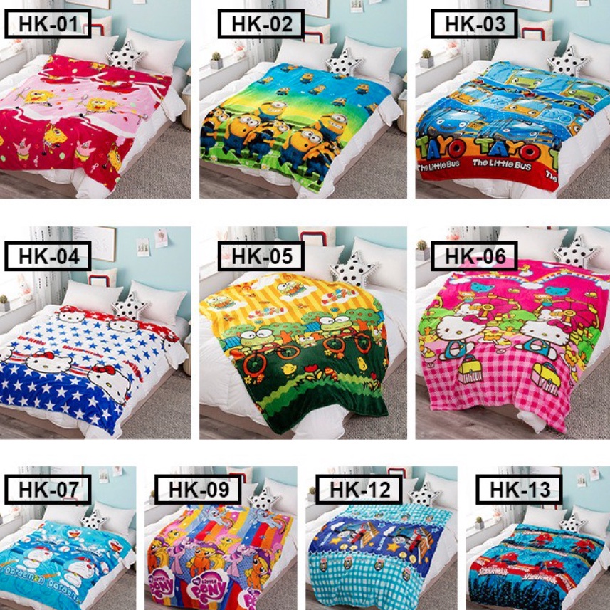 Jual Now Mall New Selimut Anak Dewasa Karakter Bulu ukuran 150 x 200 CM ...