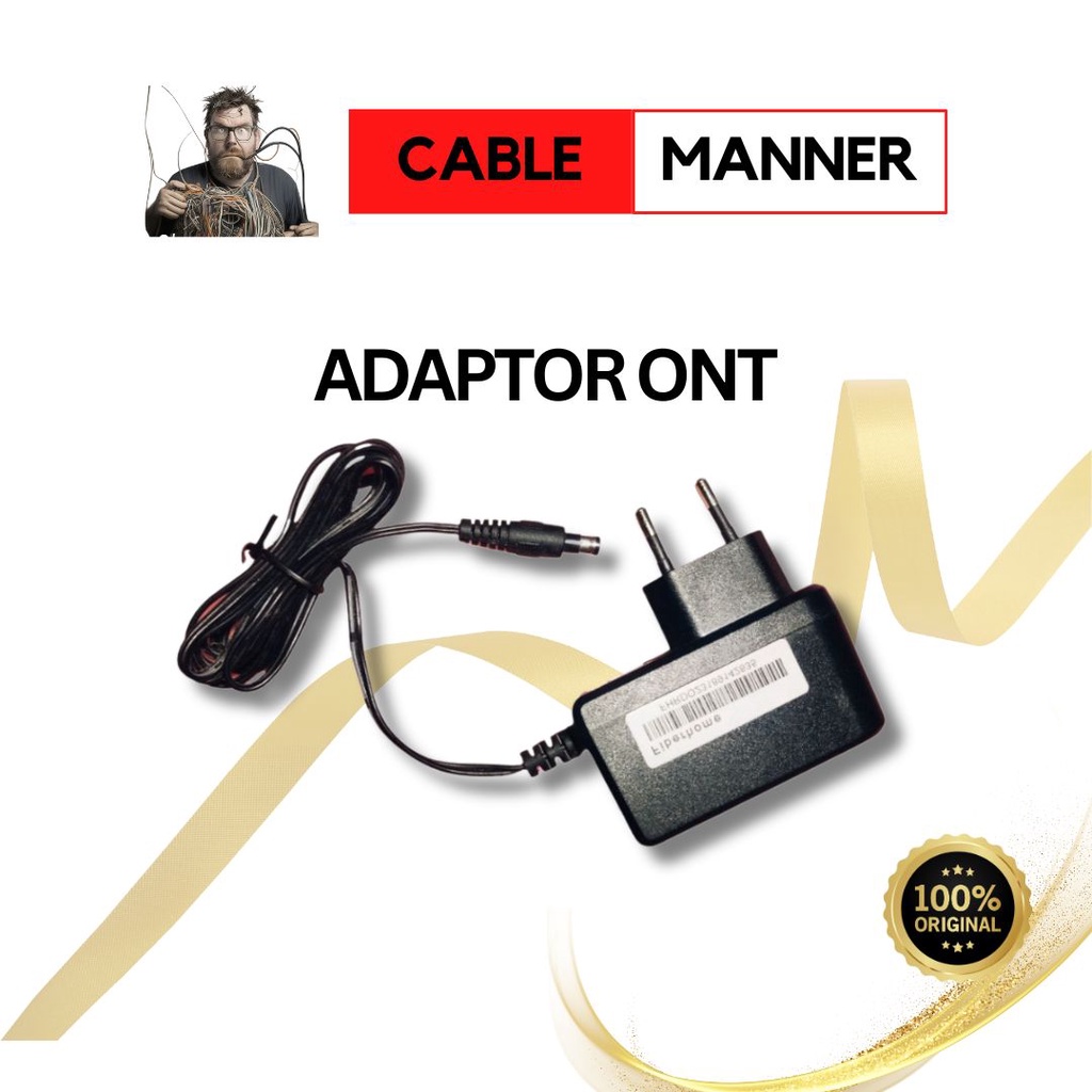 Jual Adaptor ONT Original / adaptor modem/adaptor 12v 500Ma /adaptor ...