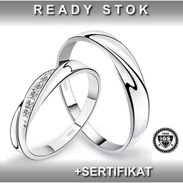 Jual MILKY WAY RING Silver 925 Gold Coated Cincin Tunangan Perak Lapis Emas | Shopee Indonesia