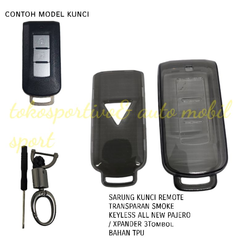 Jual SARUNG CASING COVER KUNCI REMOTE TRANSPARAN ALL NEW PAJERO XPANDER ...