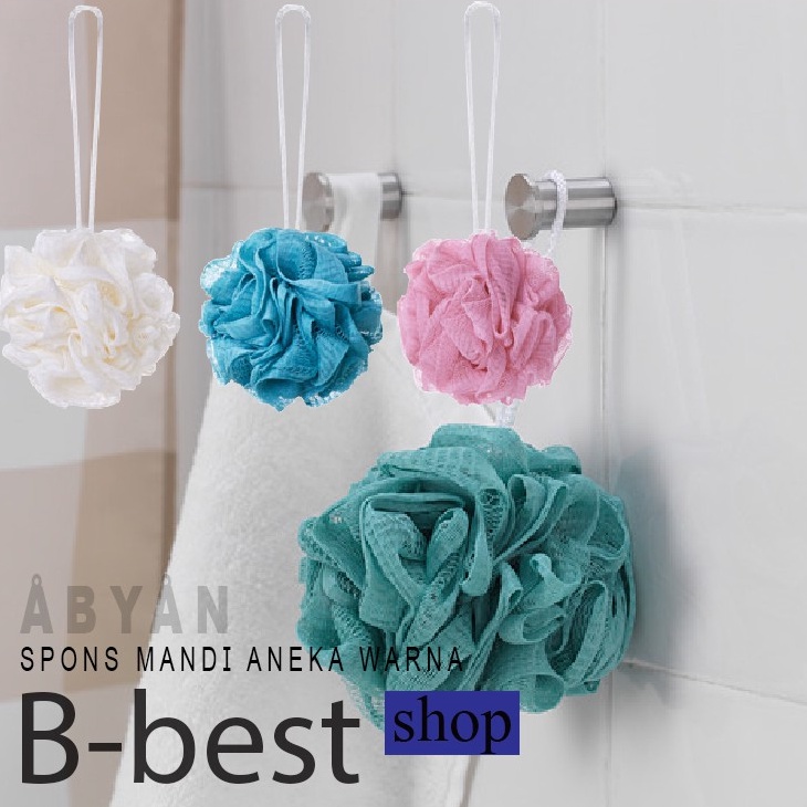 Jual Stok Banyak Spons Mandi Aneka Warna Body Puff / Spons mandi body ...