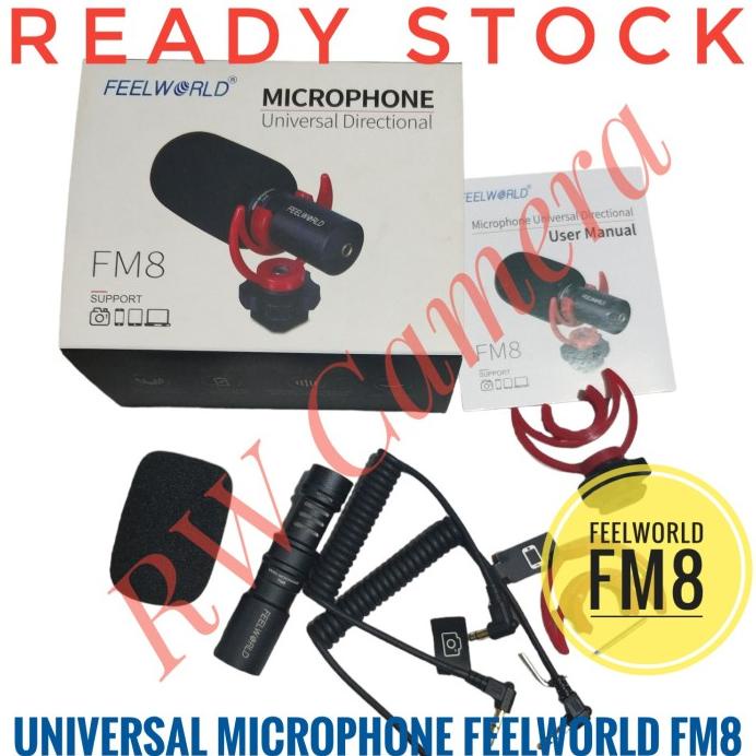 Jual Videomic Feelworld Fm8 Feel Word Video Mic Videomix Mix Microphone ...
