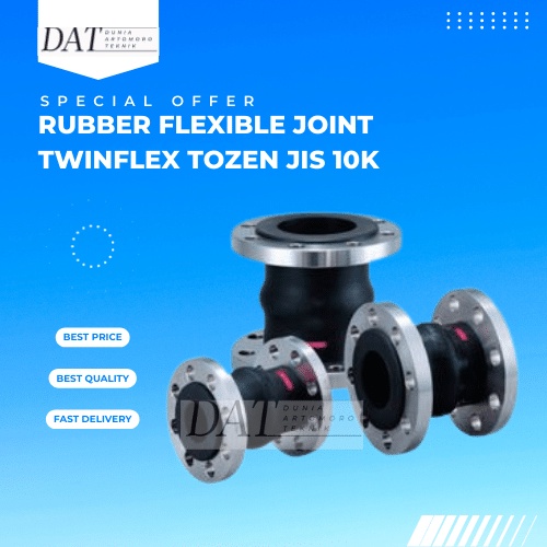 Jual 5" Rubber Flexible Joint Twinflex TOZEN JIS 10K Size 5 Inch ...
