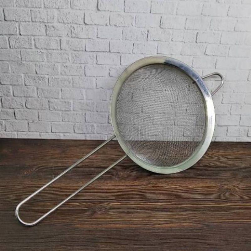 Jual SARINGAN CEKO UKURAN 25 CM STAINLESS BESI | Shopee Indonesia