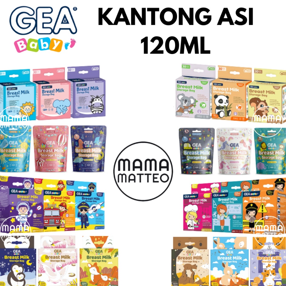 Jual 9ZI GEA BABY KANTONG ASI 120ML Motif Animal Profesi Pattern Mom ...